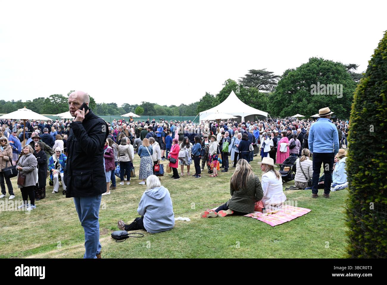 The filming of BBC's The Antique Roadshow hosted by Fiona Bruce at ...