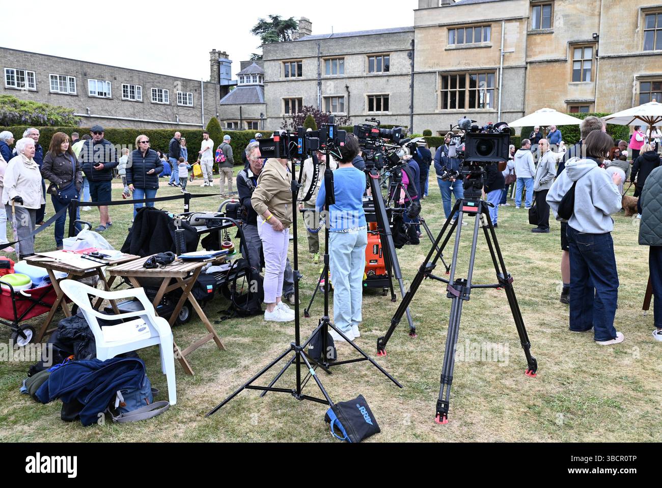The filming of BBC's The Antique Roadshow hosted by Fiona Bruce at ...