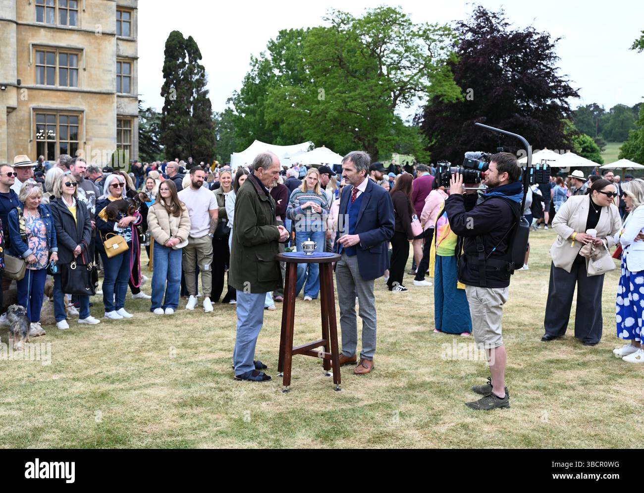 The filming of BBC's The Antique Roadshow hosted by Fiona Bruce at ...