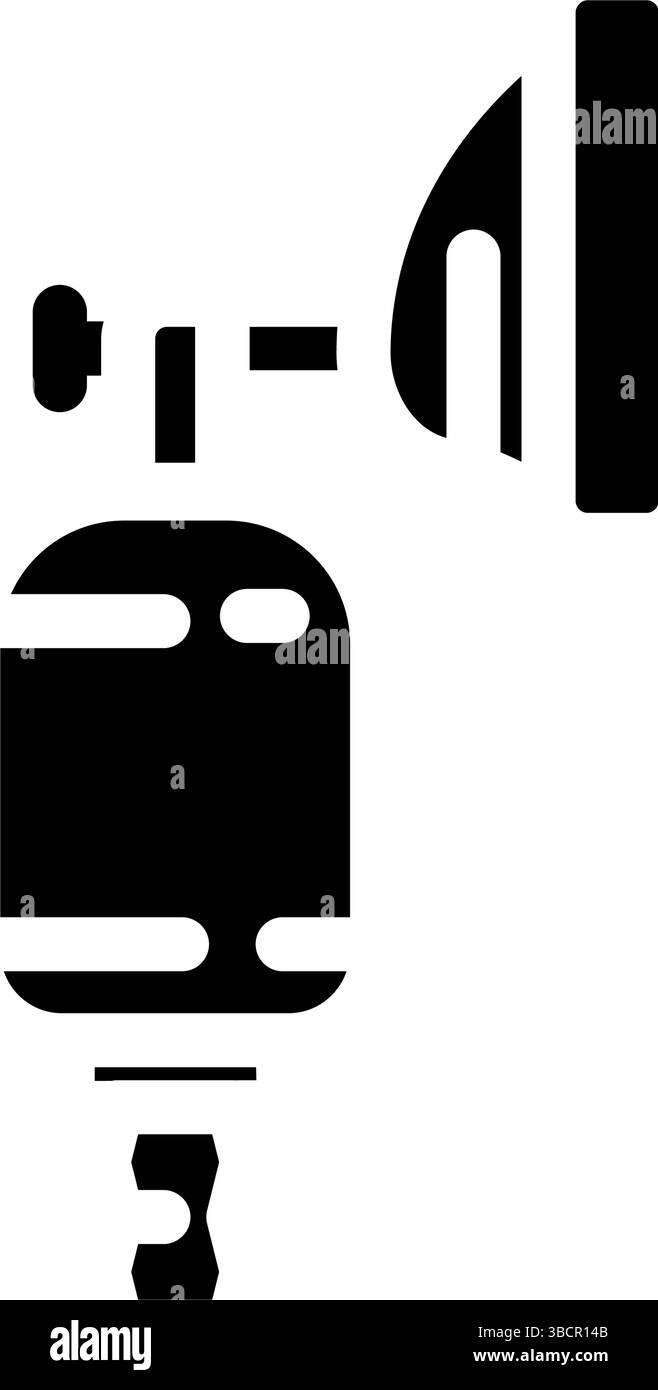 anesthesia mask surgeon glyph icon vector illustration Stock Vector ...
