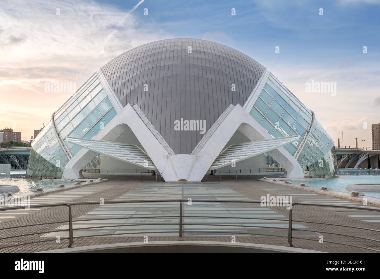 Hemisferic Building at City of Arts and Sciences in Valencia During ...