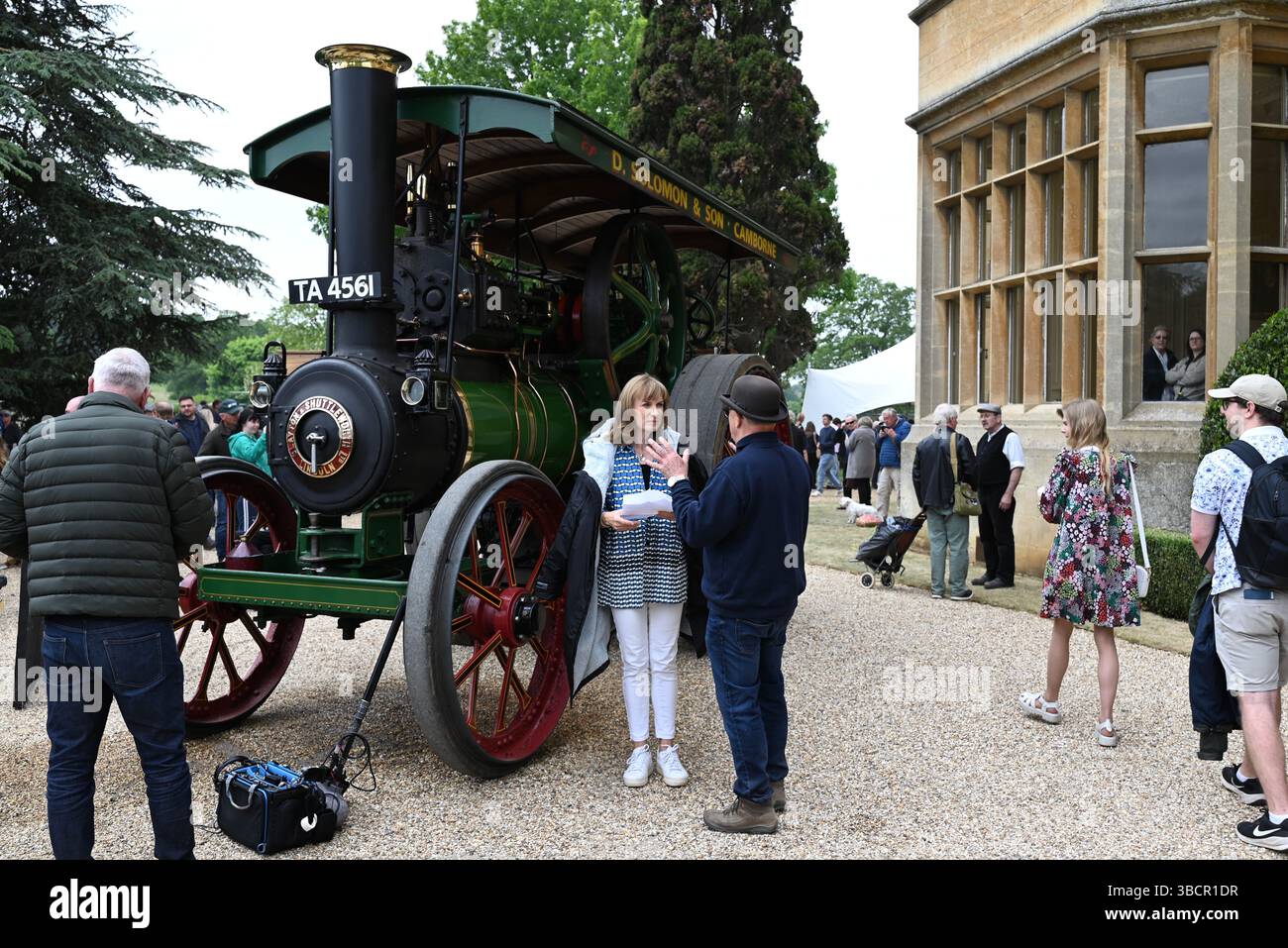 The filming of BBC's The Antique Roadshow hosted by Fiona Bruce at ...