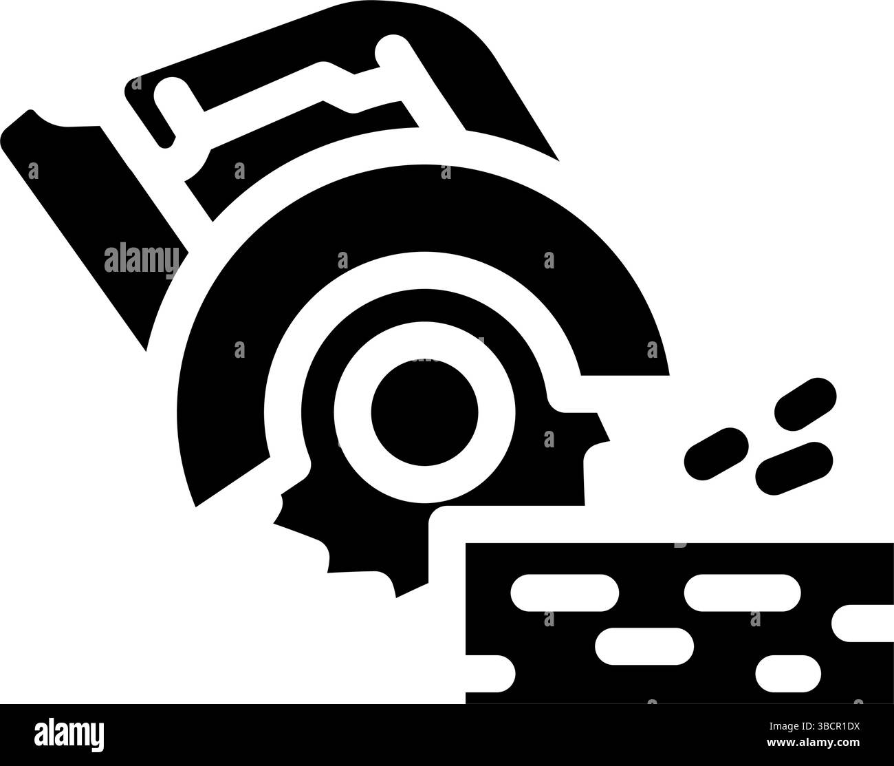 wood cutting frame construction glyph icon vector illustration Stock ...