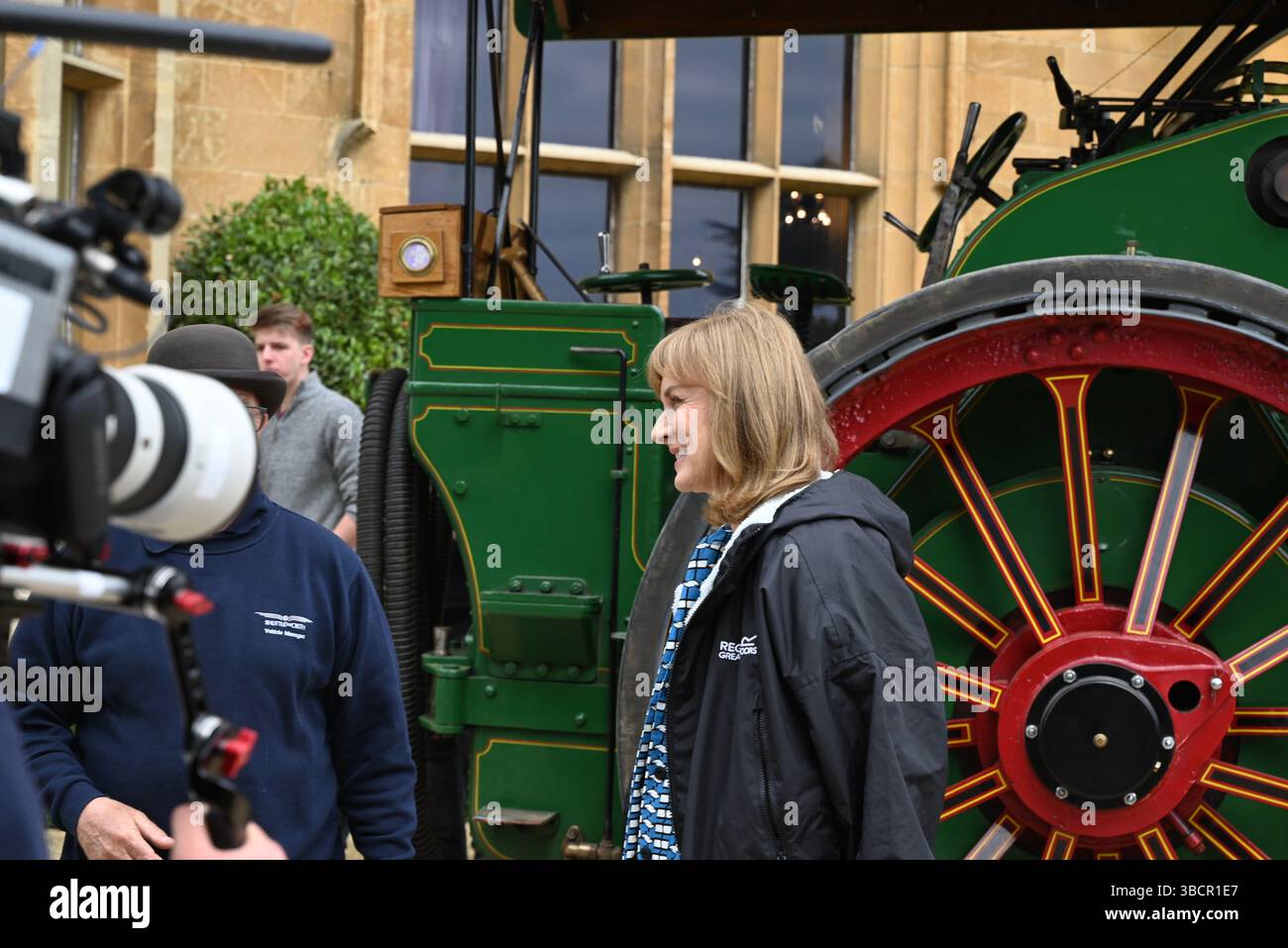 The filming of BBC's The Antique Roadshow hosted by Fiona Bruce at ...