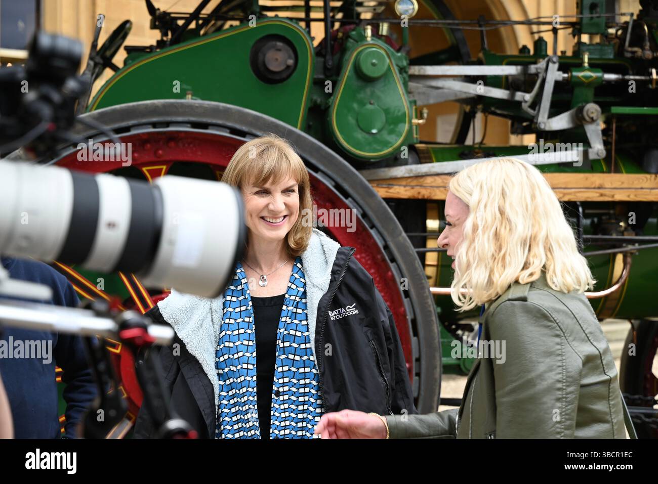The filming of BBC's The Antique Roadshow hosted by Fiona Bruce at ...