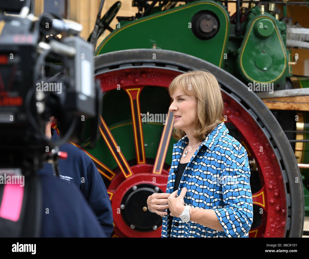 The filming of BBC's The Antique Roadshow hosted by Fiona Bruce at ...