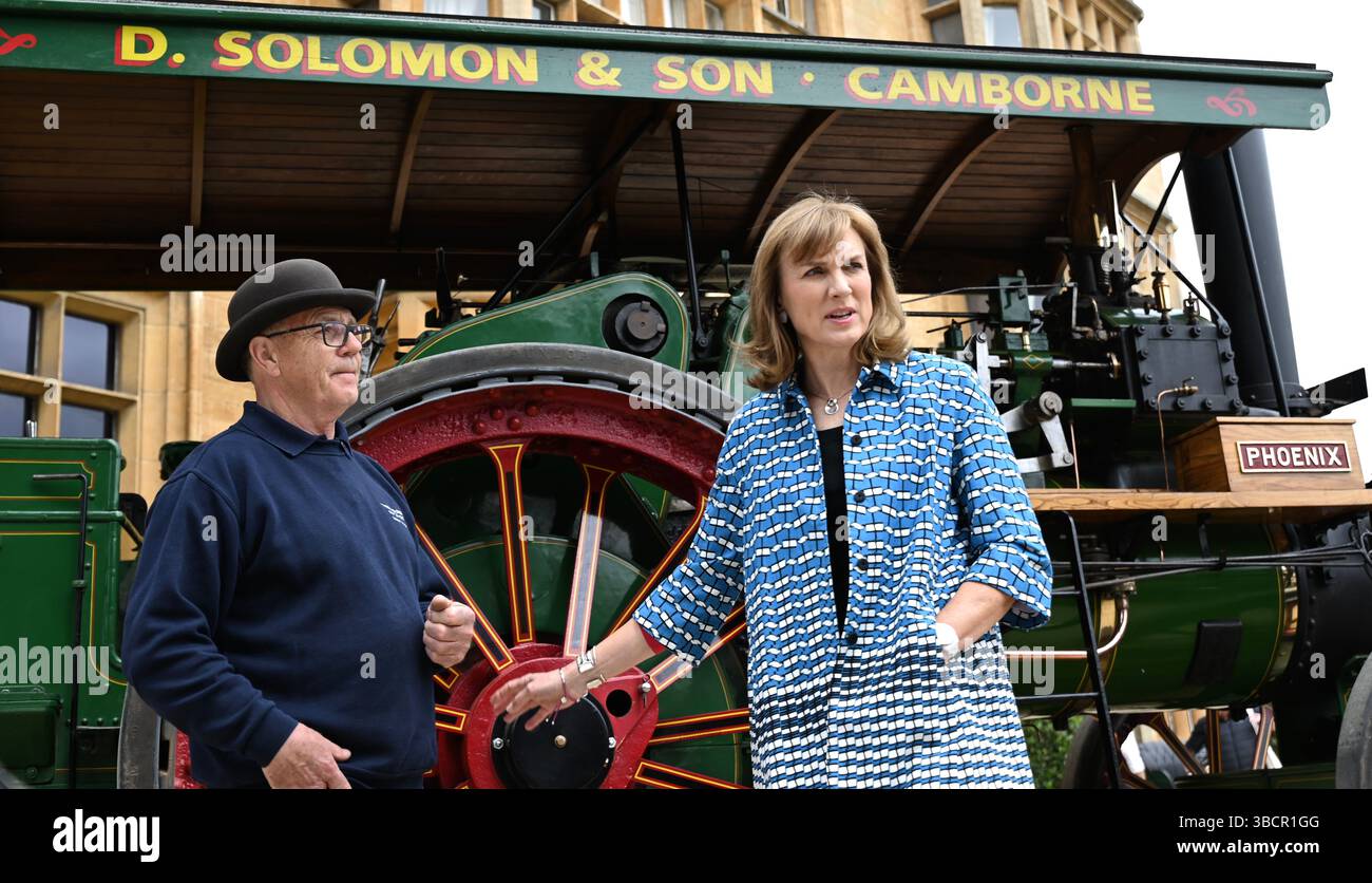 The filming of BBC's The Antique Roadshow hosted by Fiona Bruce at ...