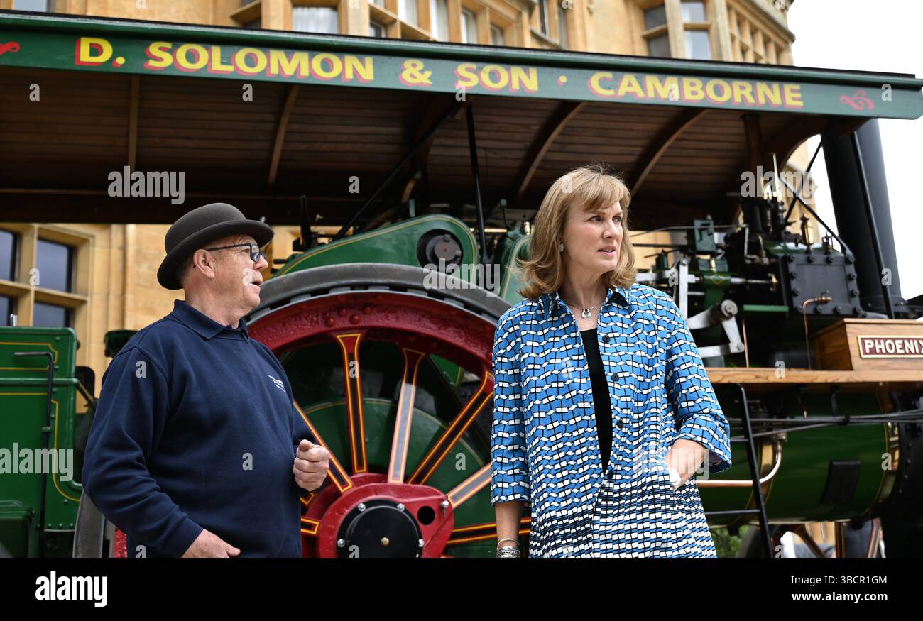 The filming of BBC's The Antique Roadshow hosted by Fiona Bruce at ...