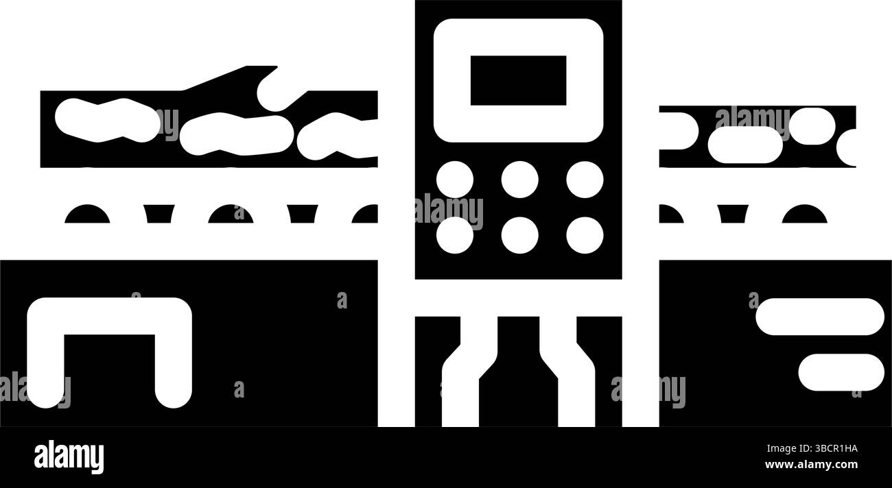 beam manufacturing wood frame house glyph icon vector illustration ...