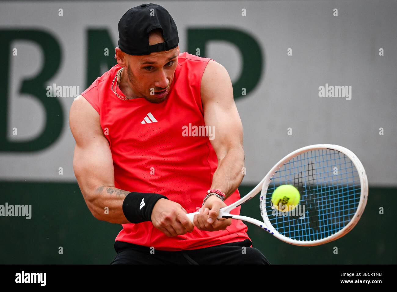 Kyrian JACQUET of France during the third qualifying day of the Roland ...