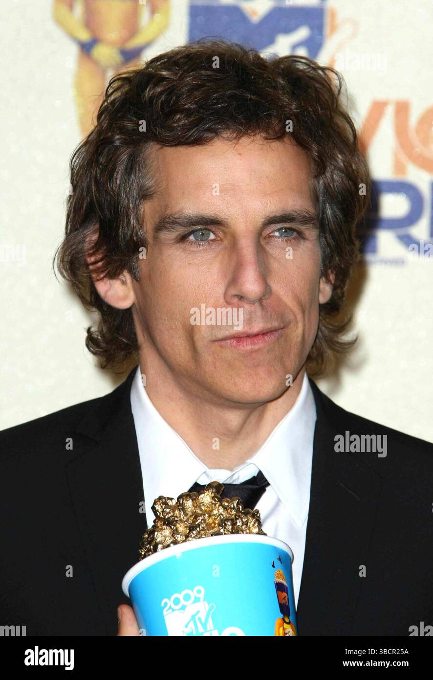 Ben Stiller in the press room at the 2009 MTV Movie Awards held at the ...