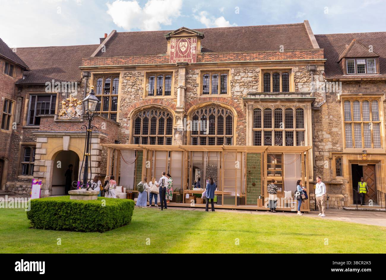 Visitors to Clerkenwell Design Week Fair in Charterhouse,London,England ...