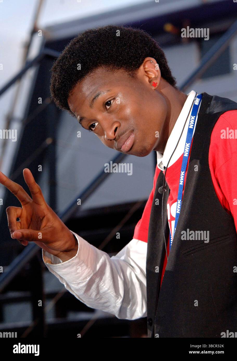 Cairon entering the Big Brother house on the first night of Big Brother ...