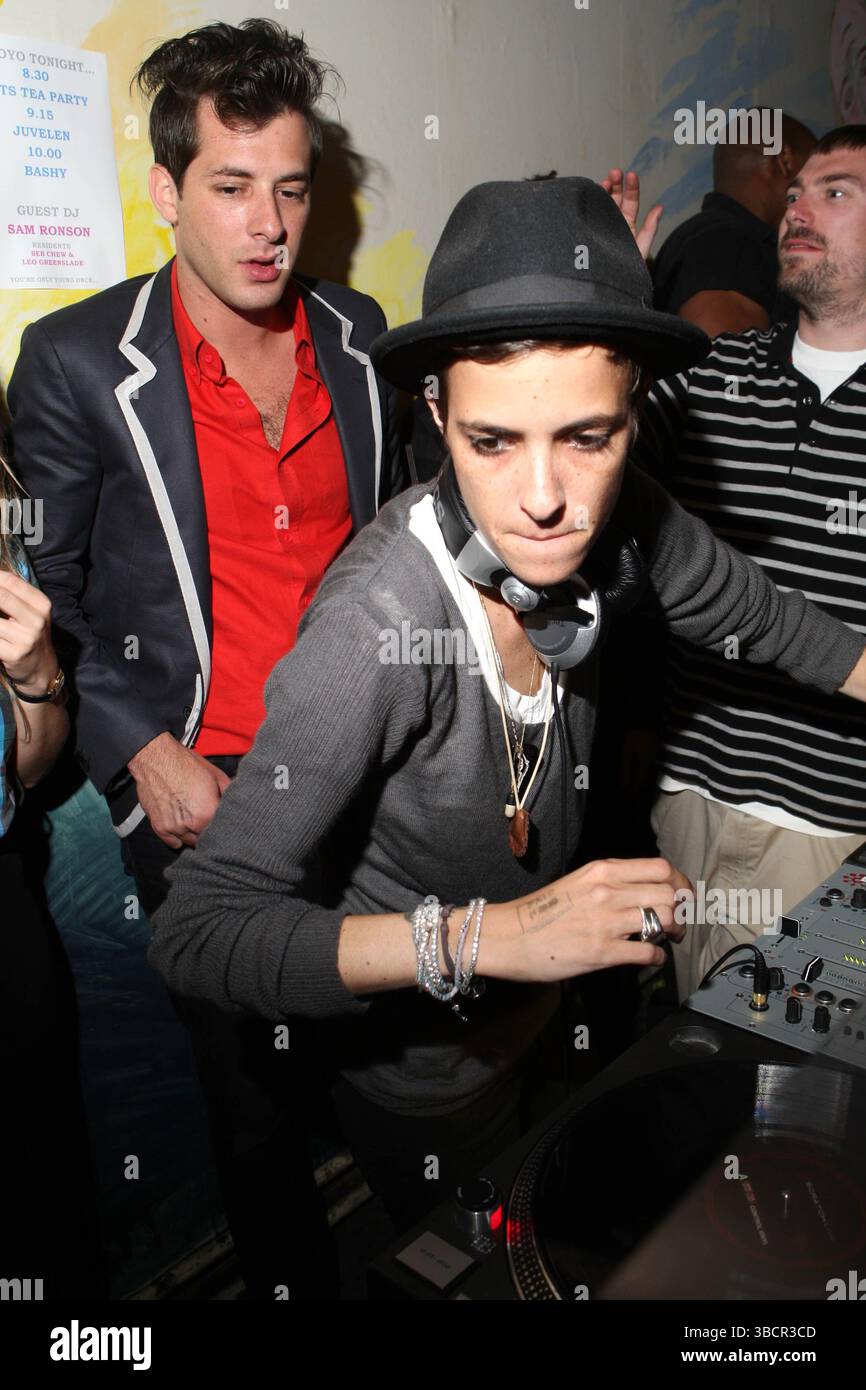 Mark and Samantha Ronson at 'YoYo' held at Notting Hill Arts Club in ...