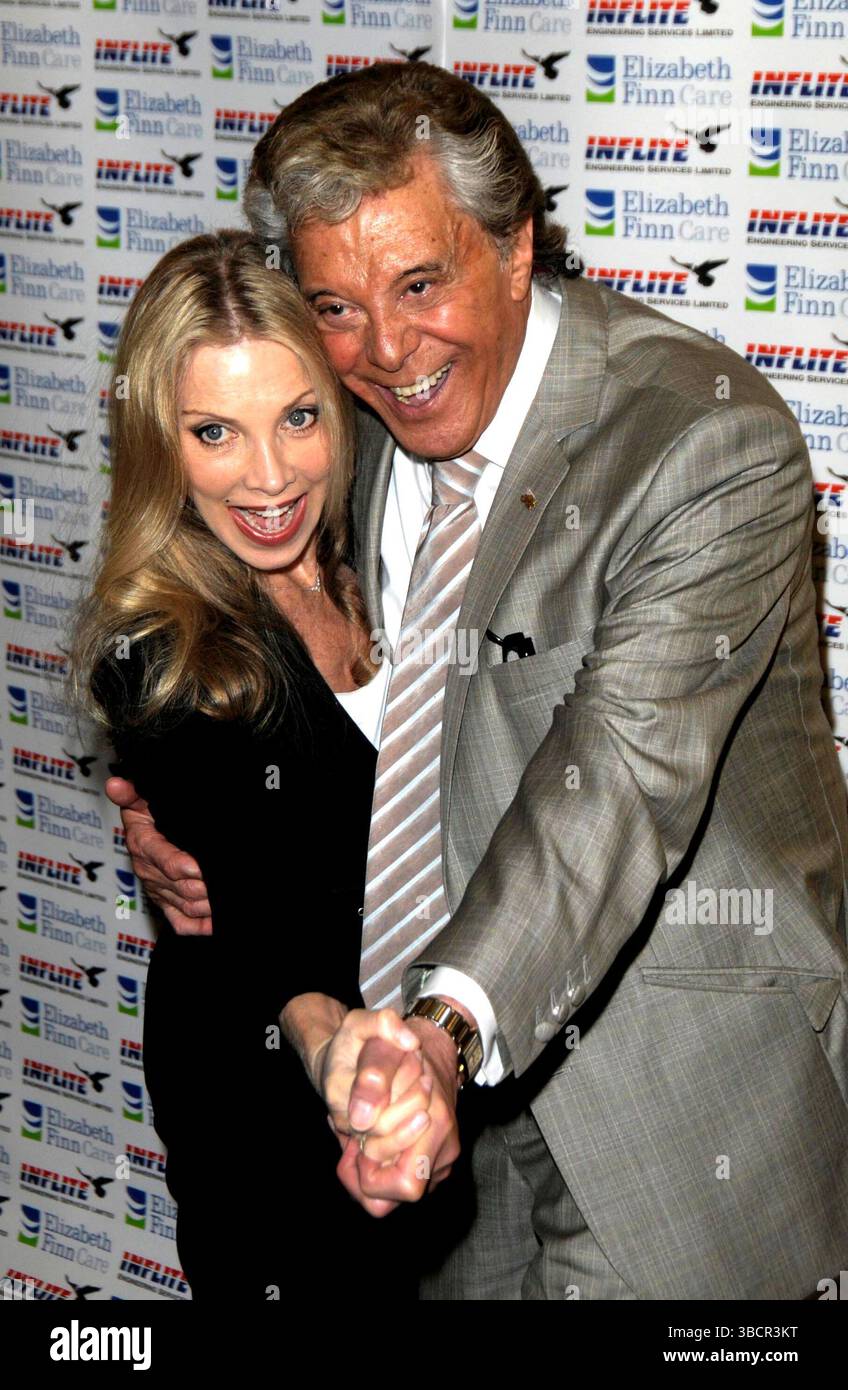 Lionel Blair with Lynsey DePaul at a party celebrating his 60 years in ...