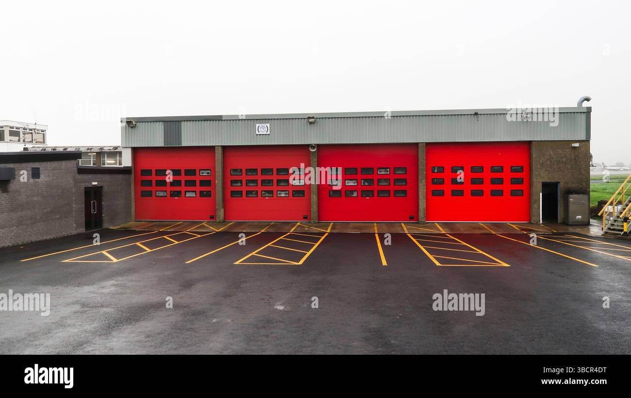 Airport fire station Belfast International Airport Stock Photo - Alamy
