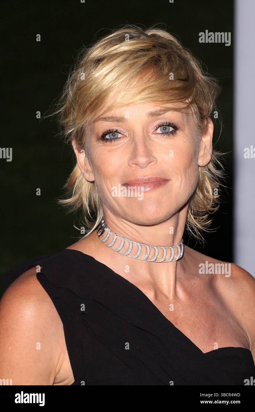 Sharon Stone arriving at the amfAR Cinema Against Aids Gala held at ...