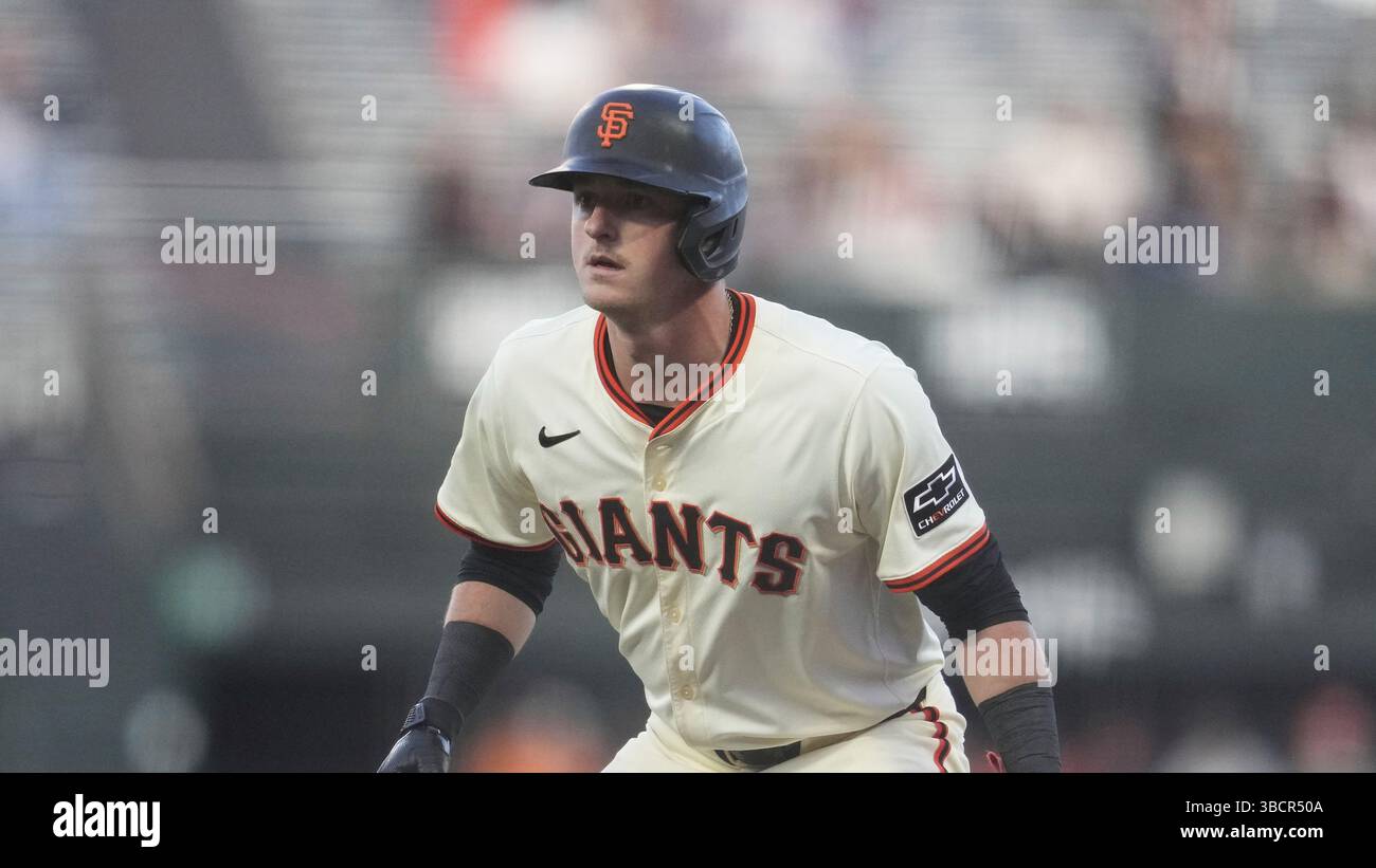 San Francisco Giants' Tyler Fitzgerald during a baseball game against ...