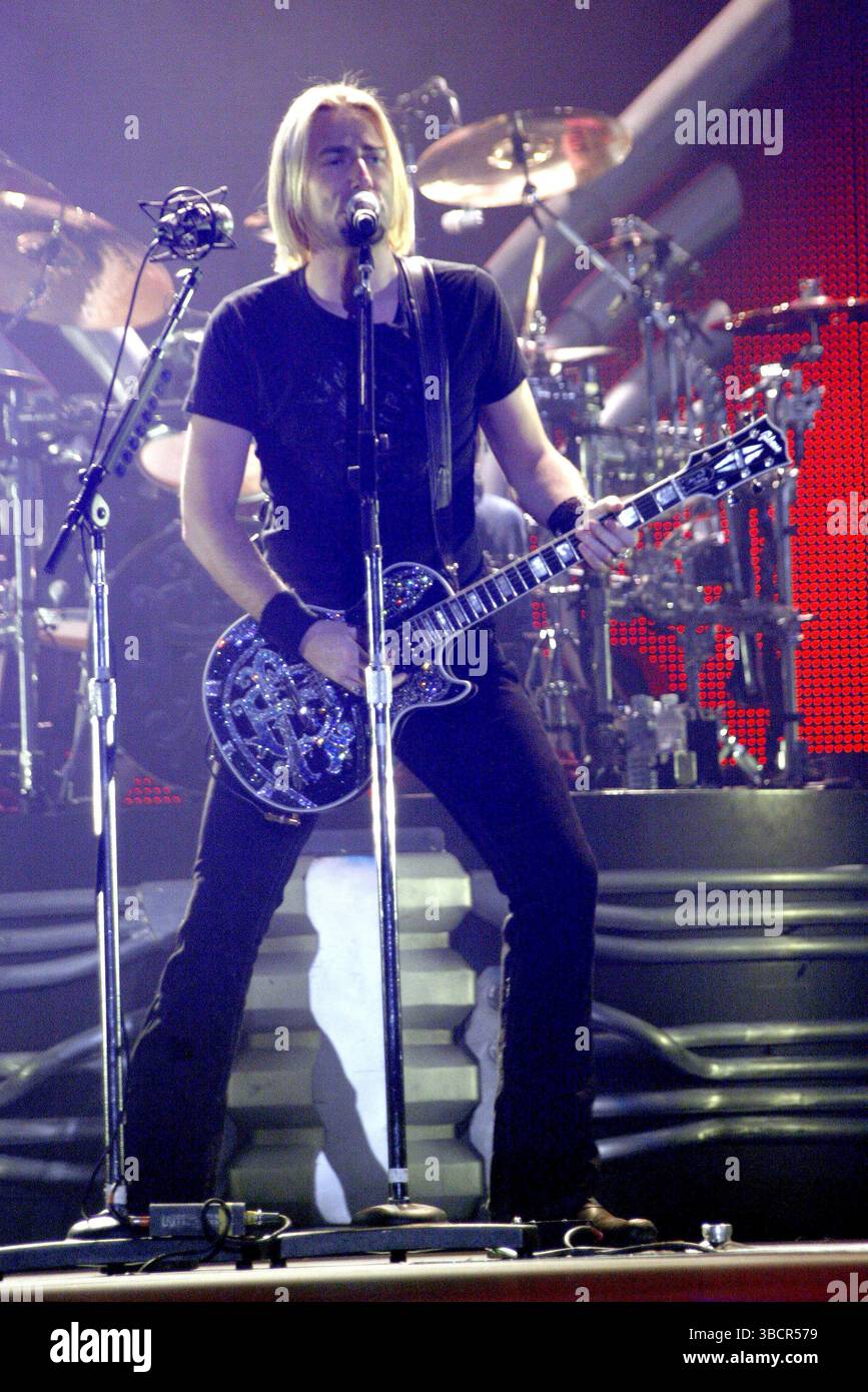 Chad Kroeger of Nickelback live in Manchester - 22 May 2009 Stock Photo ...