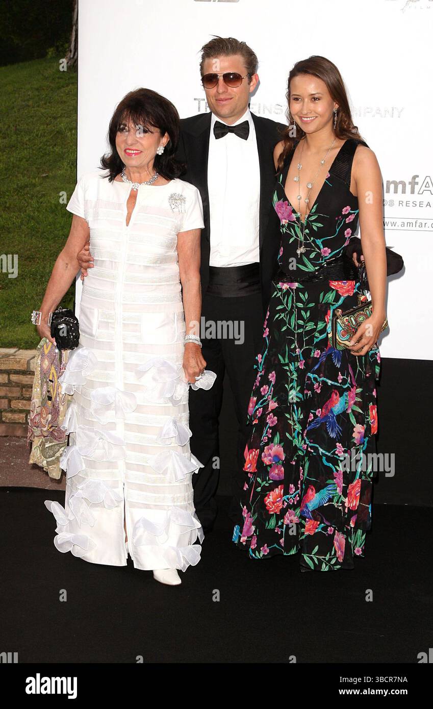 The Sixt family arriving at the amfAR Cinema Against Aids Gala held at ...