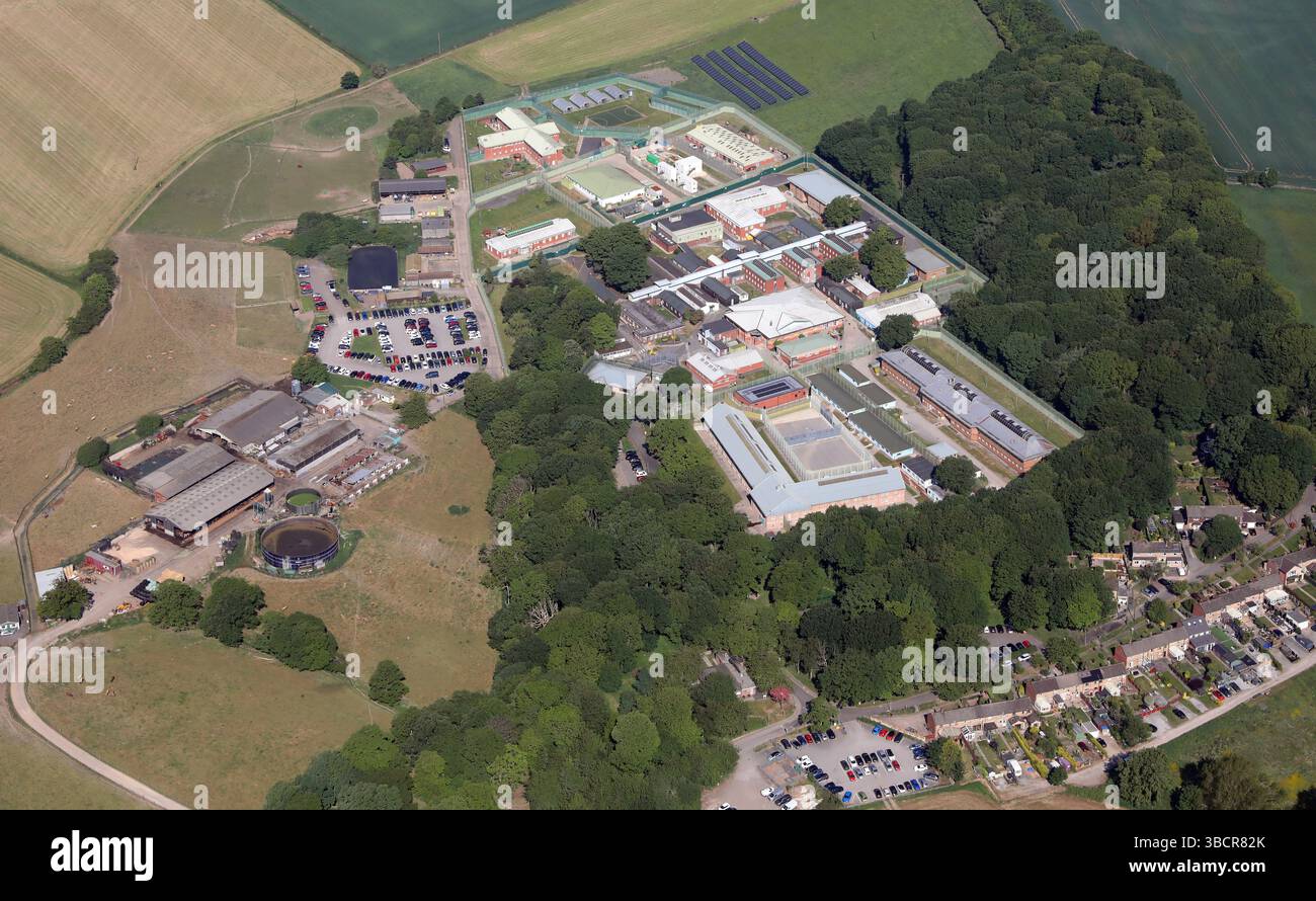 aerial view of HMP New Hall prison at Flockton, near Wakefield, West ...