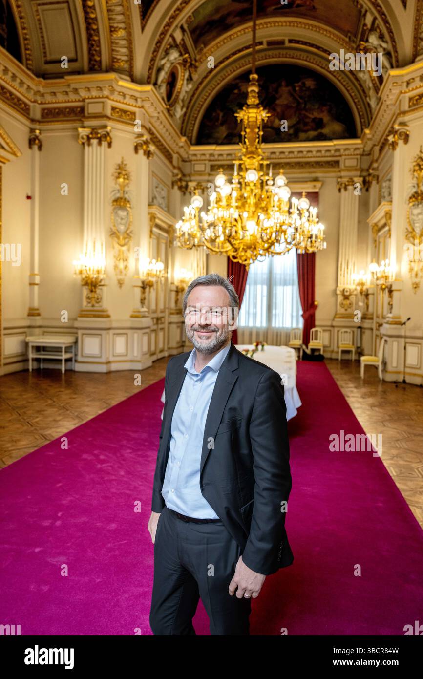 Brussels, Belgium. 21st May, 2025. National Bank (BNB-NBB) governor ...