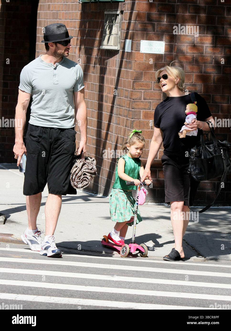 Hugh Jackman with wife Deborra Lee Furness and daughter Ava spotted out ...