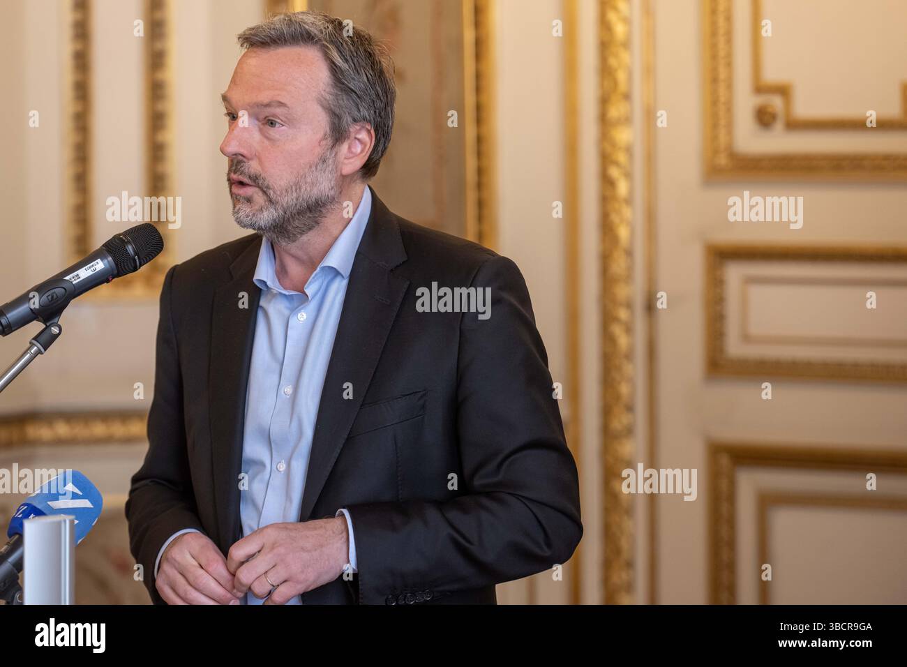 Brussels, Belgium. 21st May, 2025. National Bank (BNB-NBB) governor ...