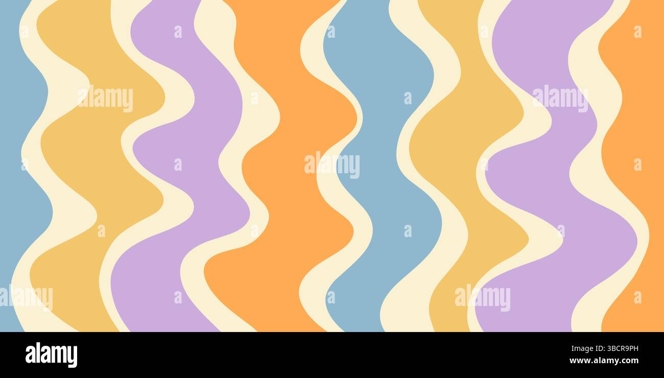 Twisted distorted retro groovy wavy background Stock Vector Image & Art ...