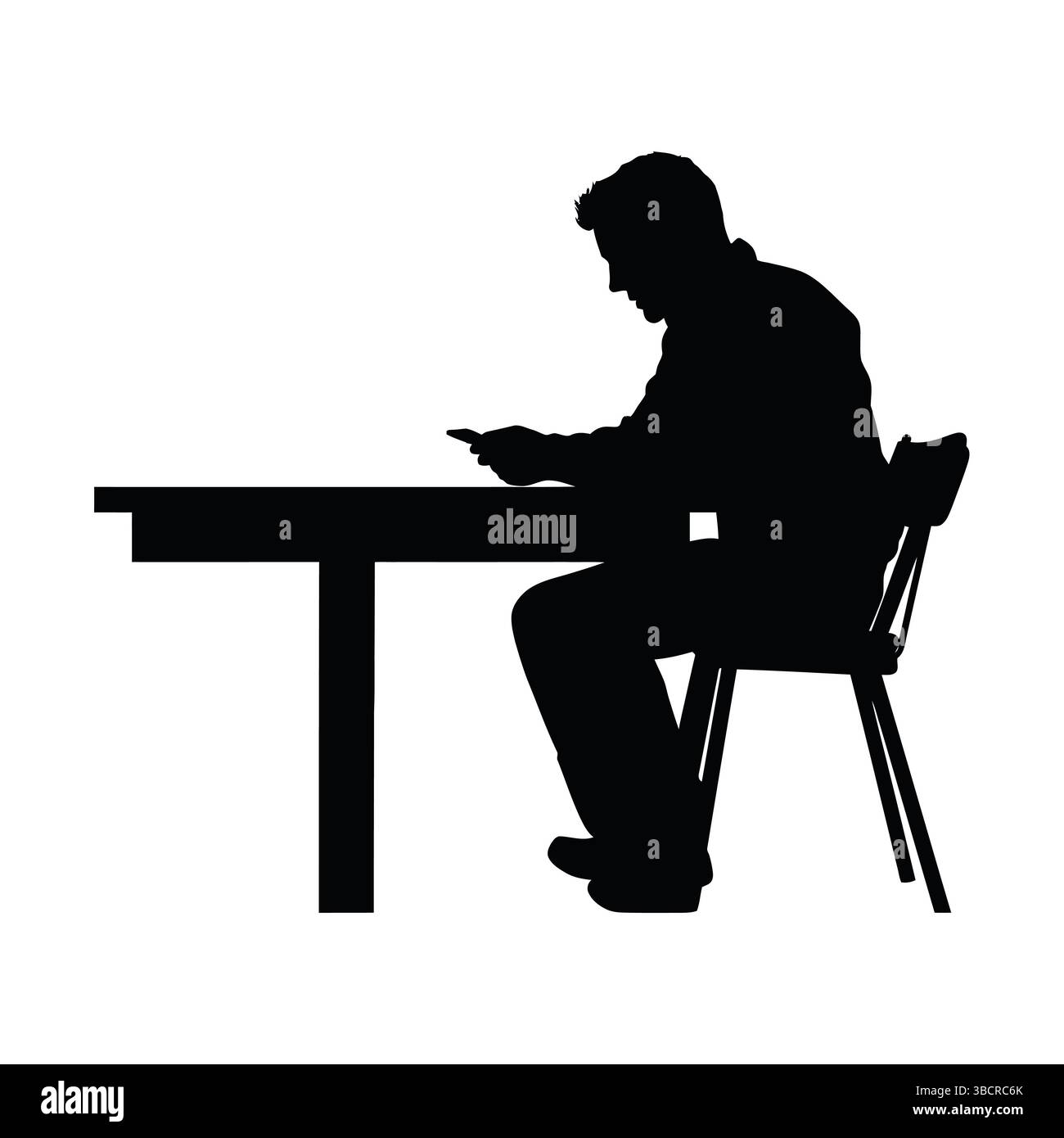 Women silhouette illustration standing Black and White Stock Photos ...