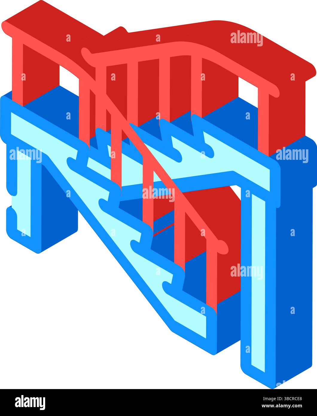 concrete stairs cement isometric icon vector. concrete stairs cement ...