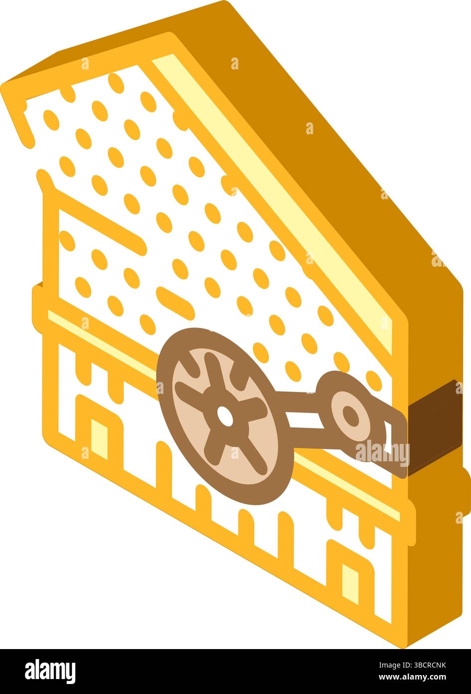 limestone crusher cement production isometric icon vector illustration ...