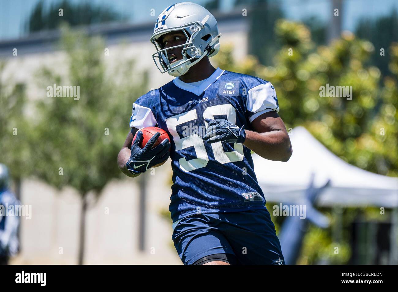 Dallas Cowboys' Shemar James runs the football during NFL football ...
