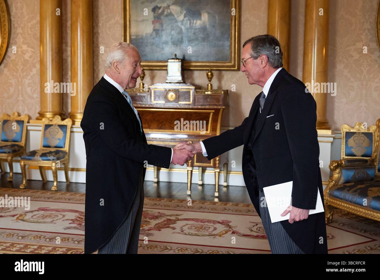 Ambassador for the United States of America, Warren Stephens, right ...