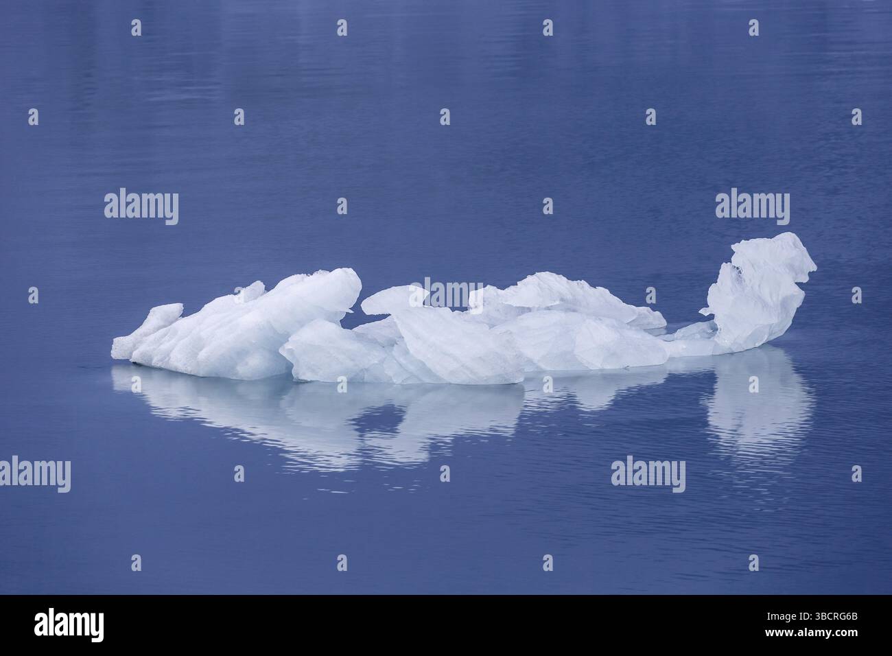 Ice floe floating in Arctic Ocean near Spitsbergen, Svalbard Stock ...