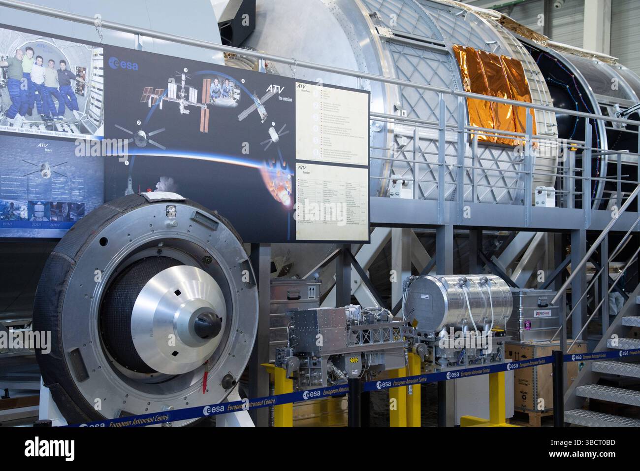 Cologne, Deutschland. 30th Apr, 2025. Training model of the ISS space ...