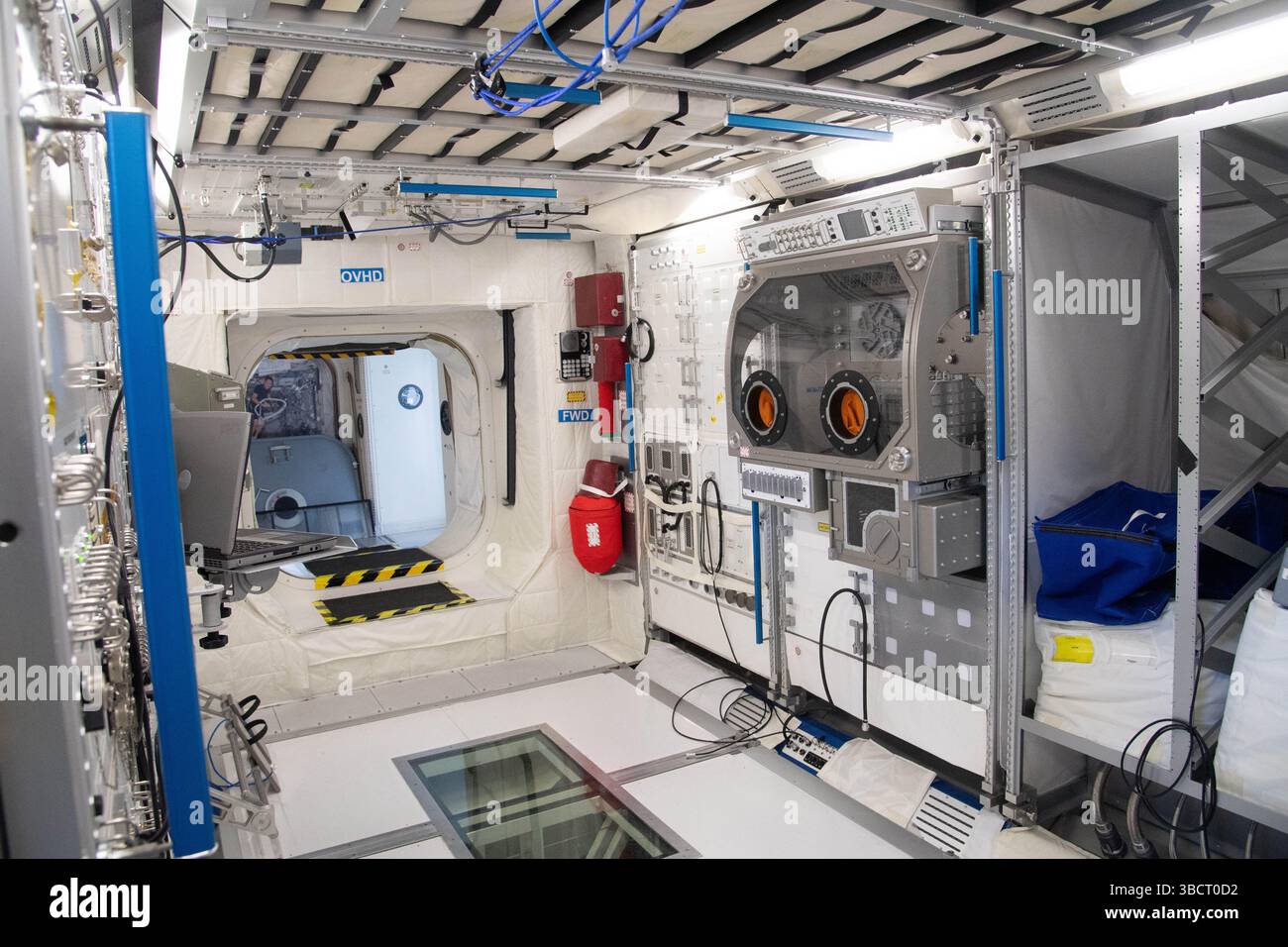 Cologne, Deutschland. 30th Apr, 2025. Training model of the ISS space ...