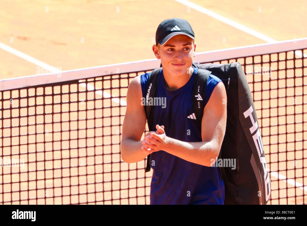Germany's Justin Engel applauds during the Hamburg Open tennis ...