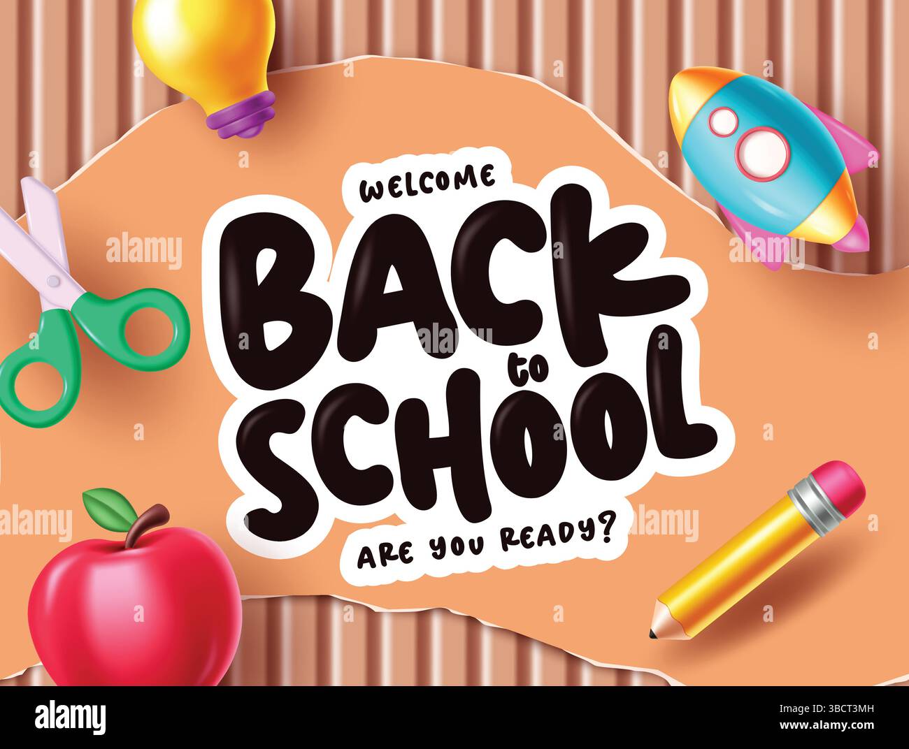 Welcome back to school greeting clipart poster design. School greeting ...