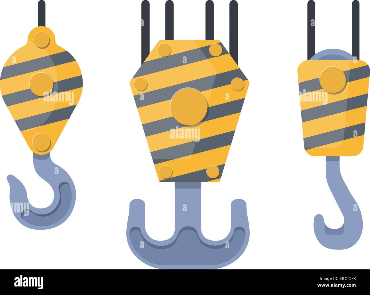 Lifting hooks cranes Stock Vector Images - Alamy