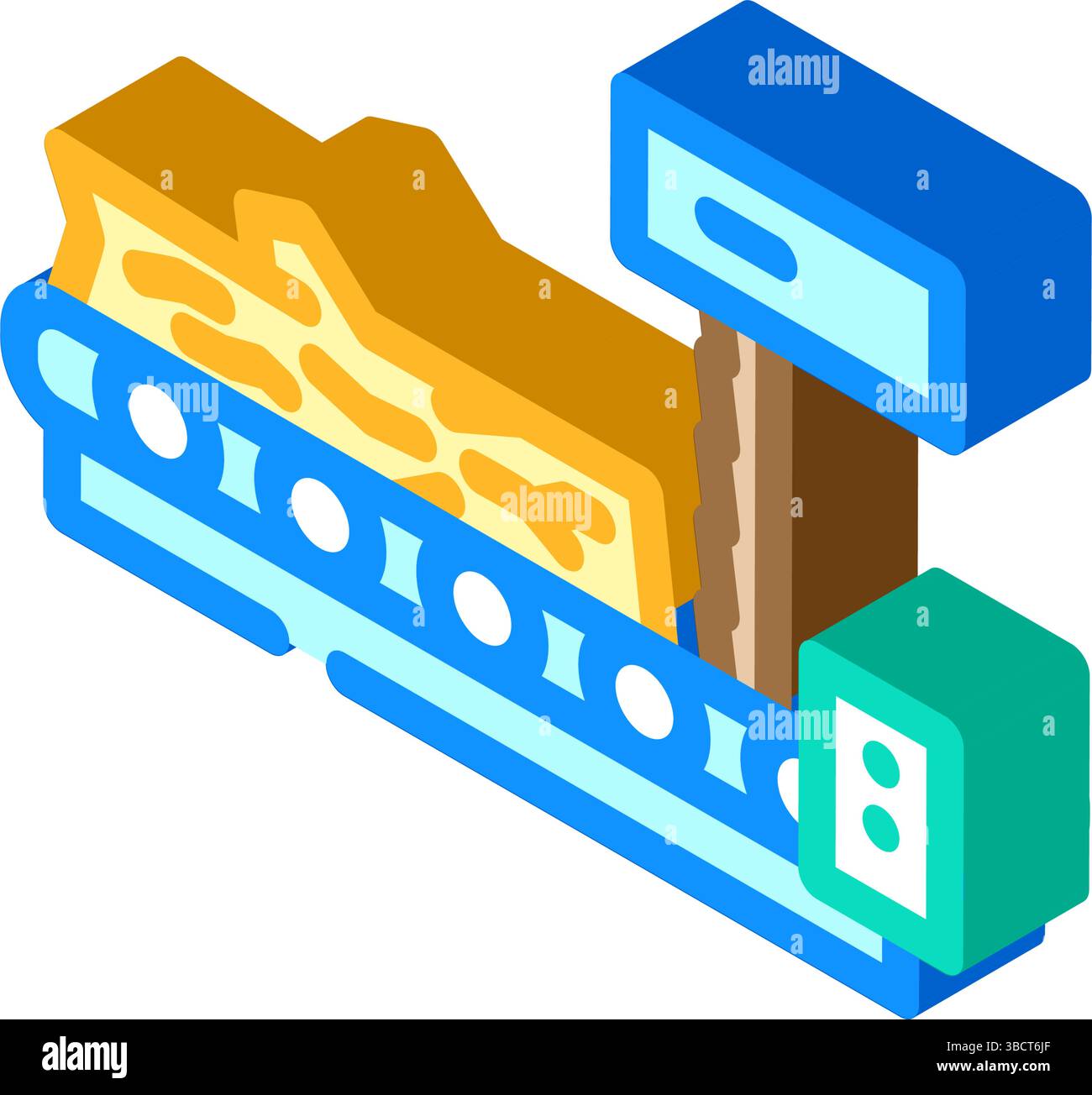 timber sawmill process isometric icon vector illustration Stock Vector Image & Art - Alamy
