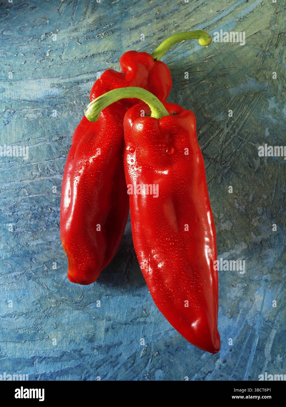 Red sweet long peppers Stock Photo - Alamy