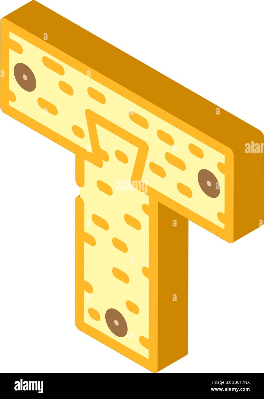 jointing wood frame house isometric icon vector illustration Stock ...