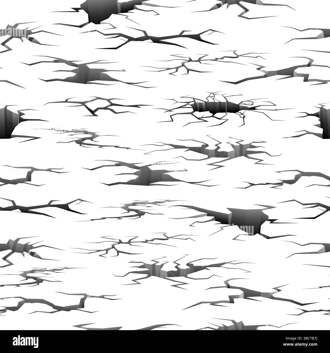 Earthquake cracks in the road Stock Vector Images - Alamy