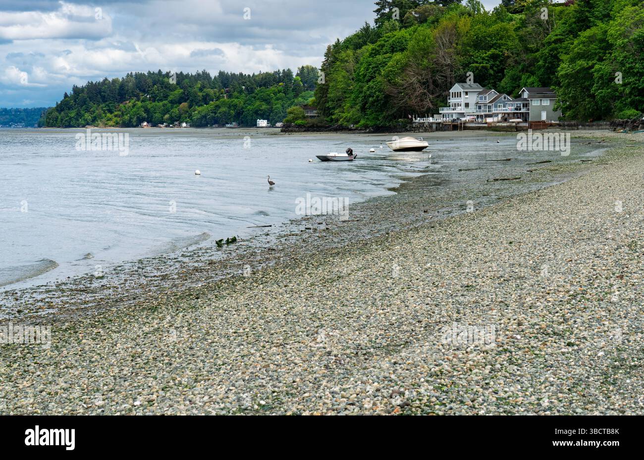 Home along the shore at Dash Point, Washington Stock Photo - Alamy
