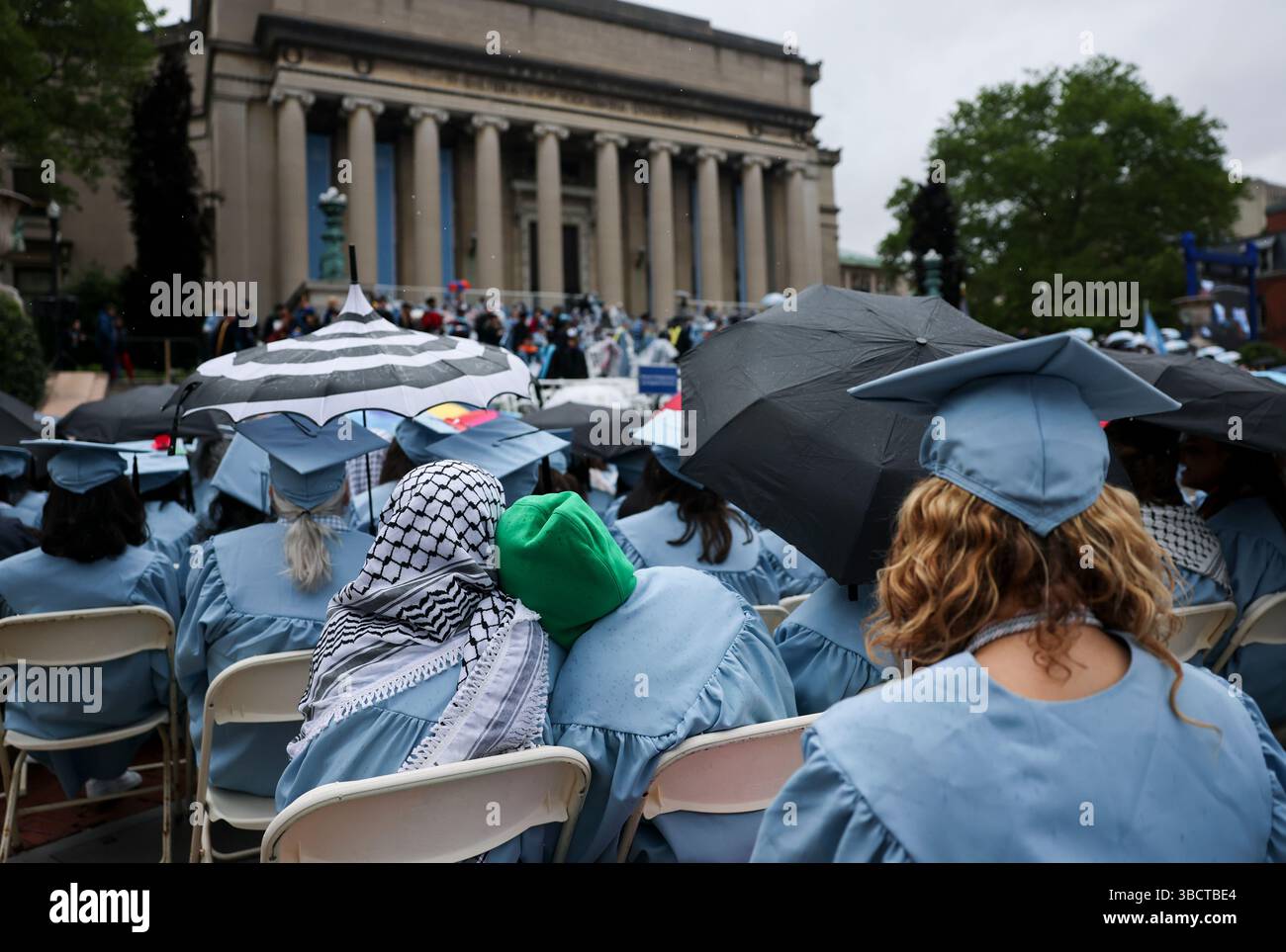 Students attend Columbia University commencement ceremony on Columbia's ...