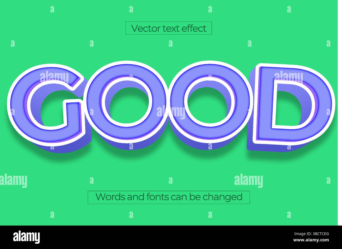 Good editable text effect Stock Vector Image & Art - Alamy