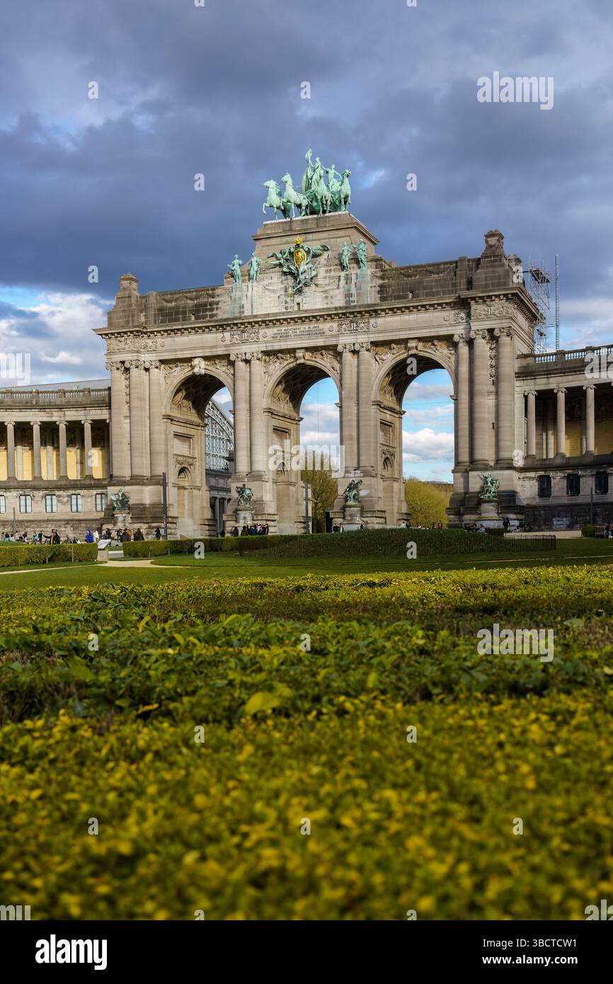 Brussels, Belgium. March 22, 2025 - Triumphal Arch (Monument du ...