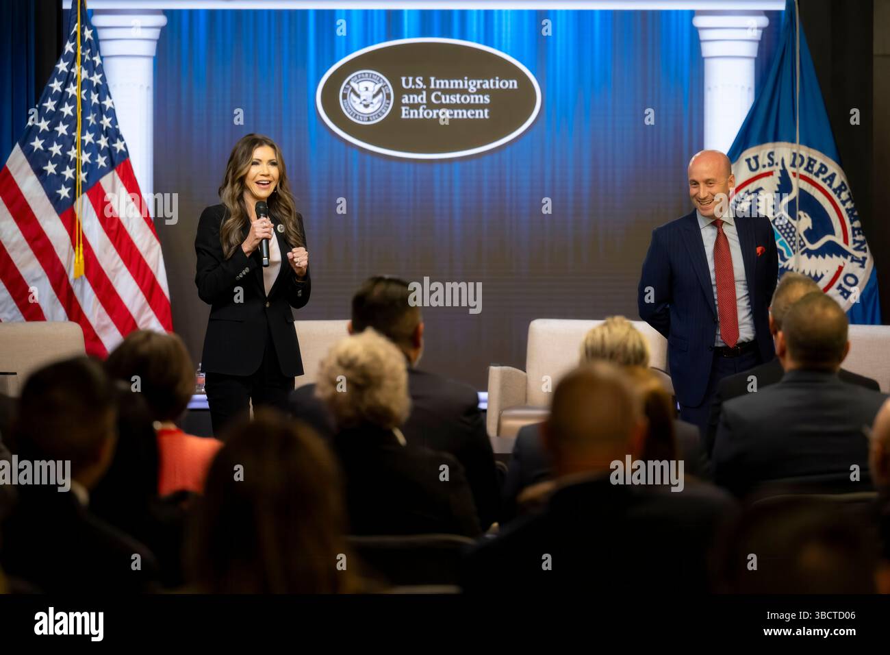 Department of Homeland Security (DHS) Secretary Kristi Noem and White ...