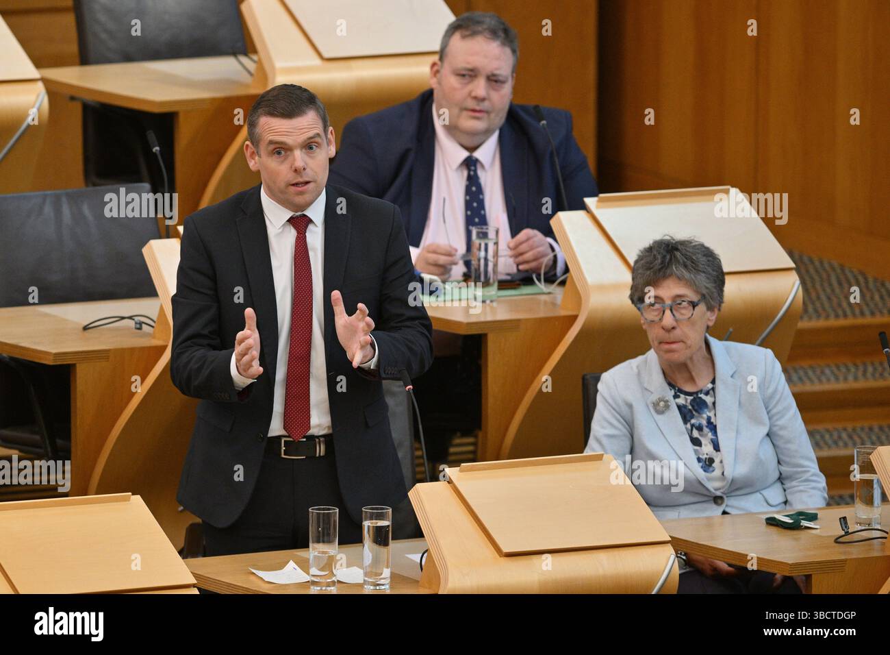 Edinburgh Scotland, UK 21 May 2025. Douglas Ross MSP at the Scottish ...